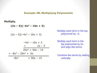 Operations on Polynomials | PPTX