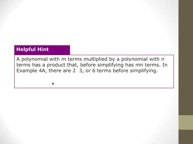 Operations on Polynomials | PPTX