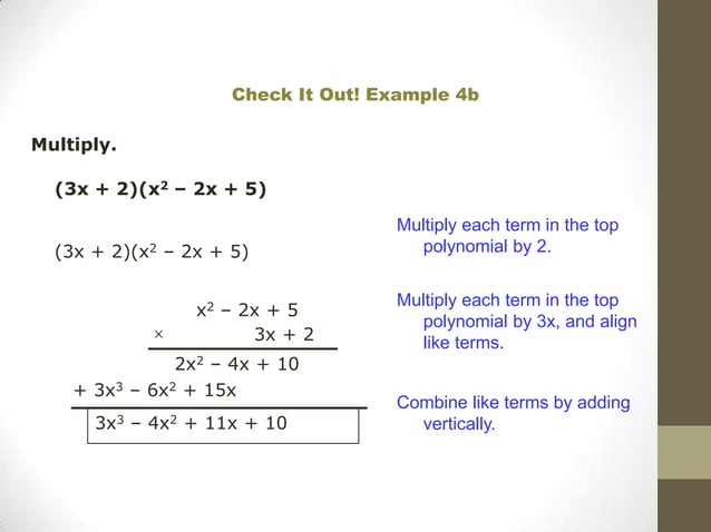 Operations on Polynomials | PPTX