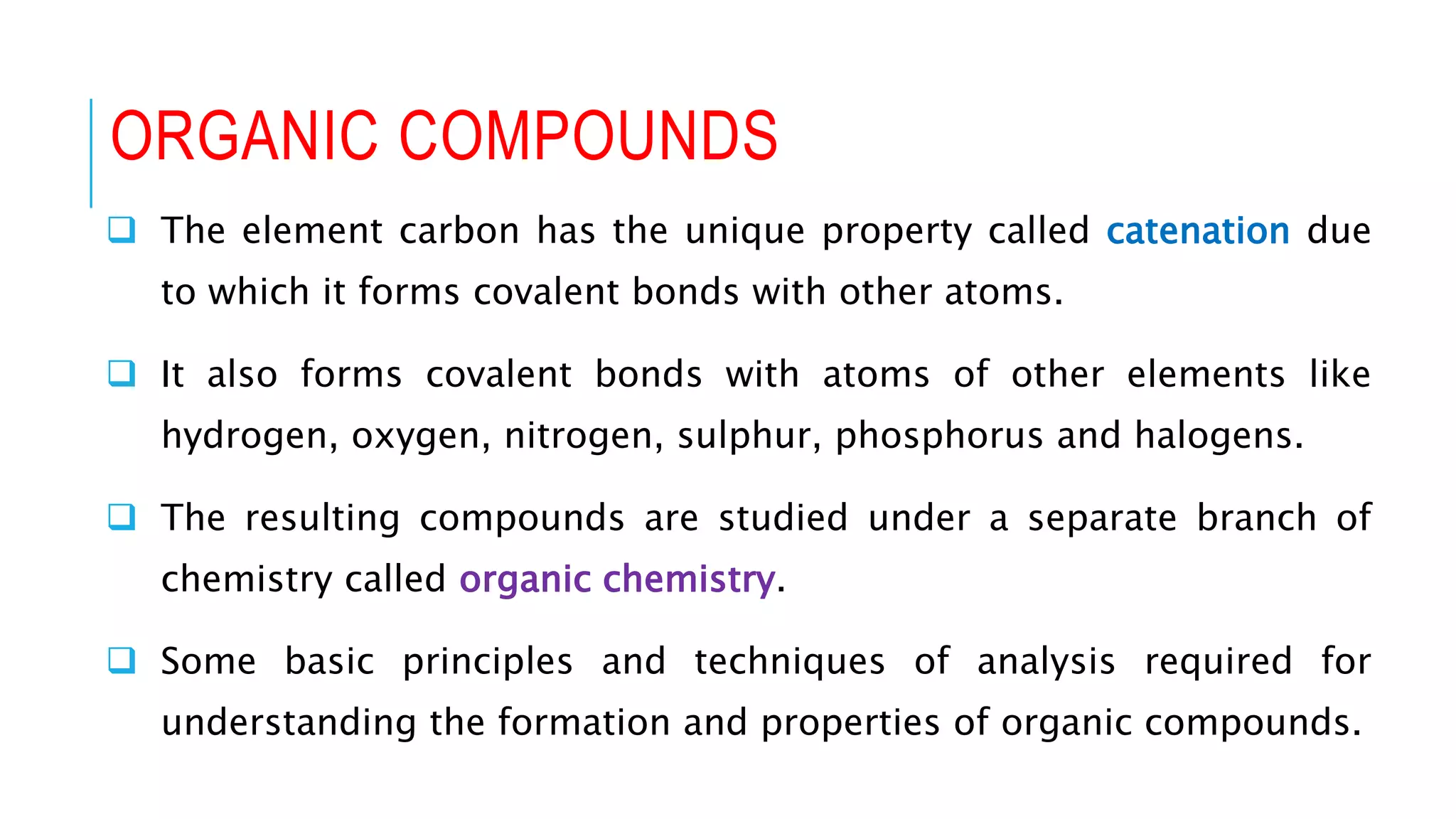 Organic Compounds classification | PPTX