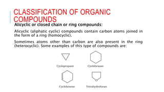 Organic Compounds classification | PPTX