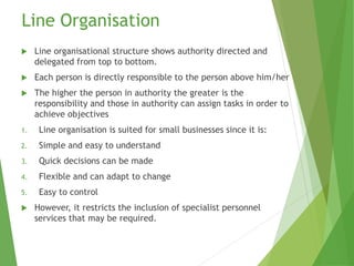 2 Organisational structure of a business | PPT