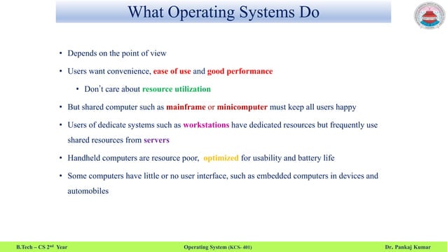 Operating System - Introduction | PPT