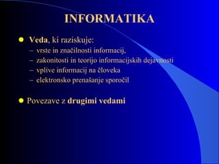 osnovni pojmi informatike | PPT