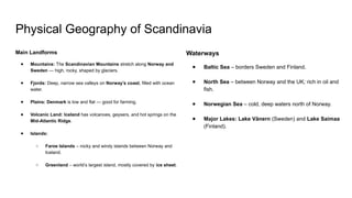 Scandinavia Geography Presentation for Students | PPTX