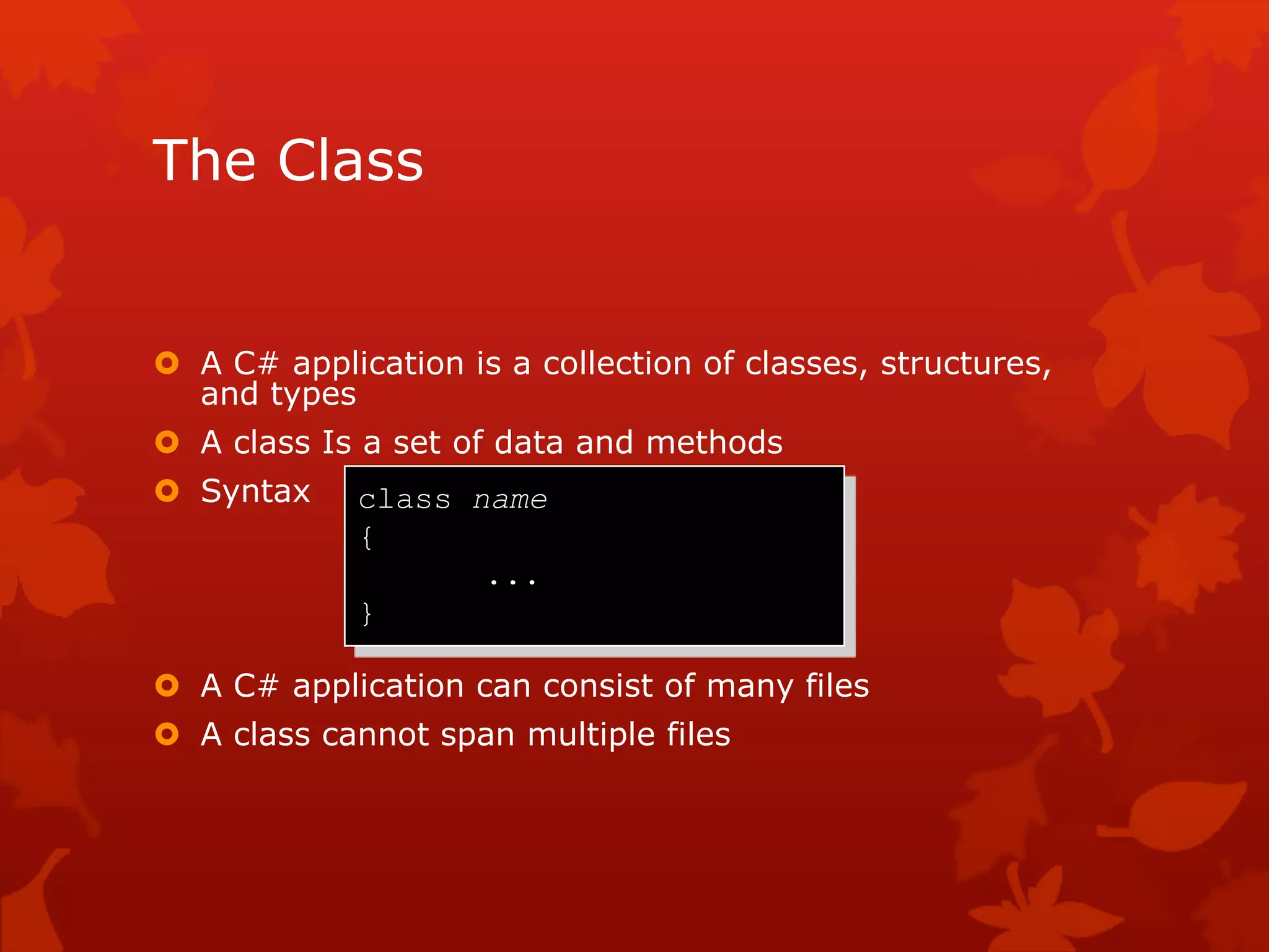 Module 2: Overview of c# | PPTX