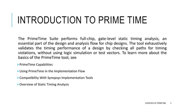 2Overview of Primetime.pptx | Operating Systems | Computer Software and Applications