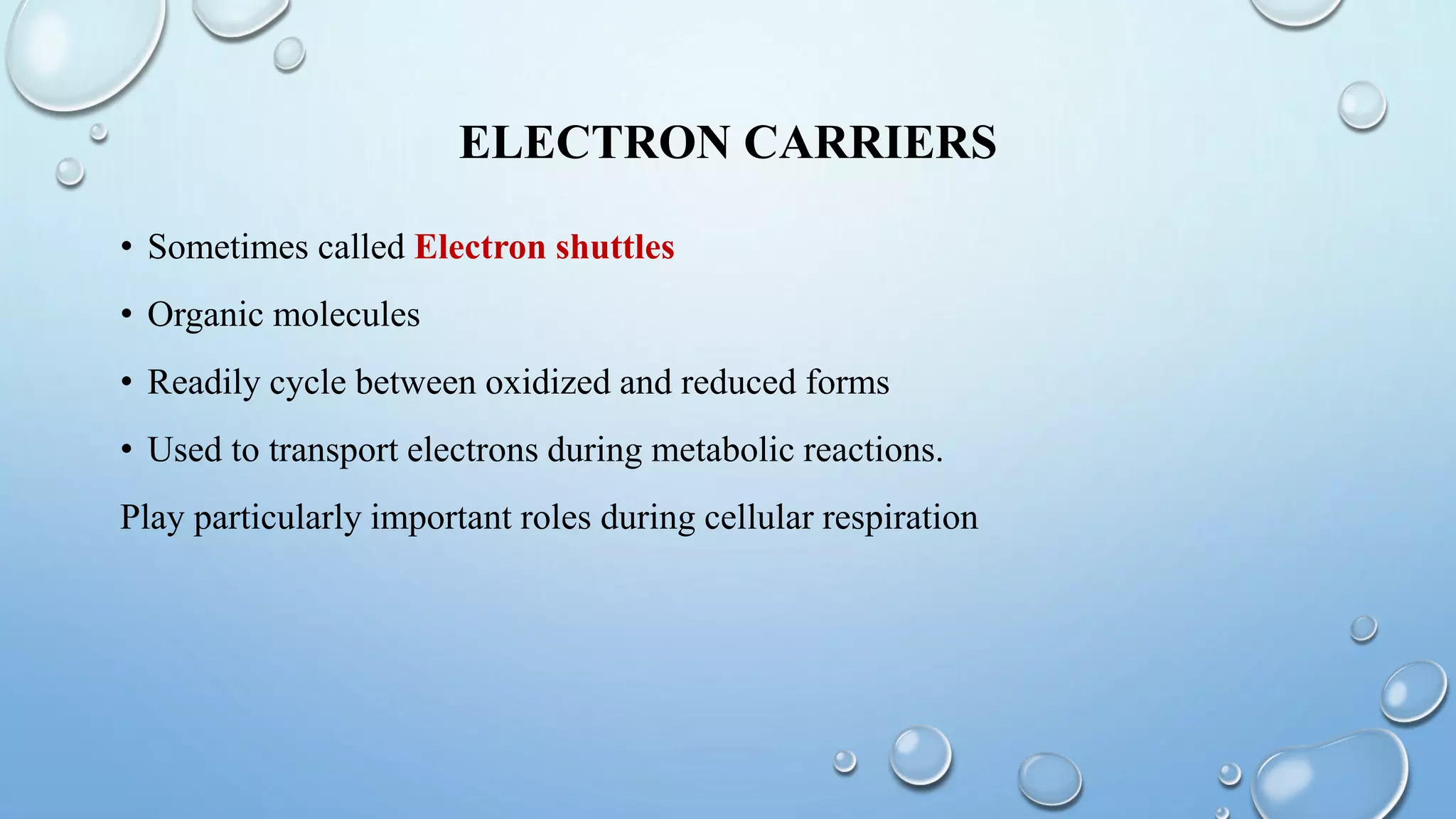 oxidation reduction reaction in living organisms | PPTX