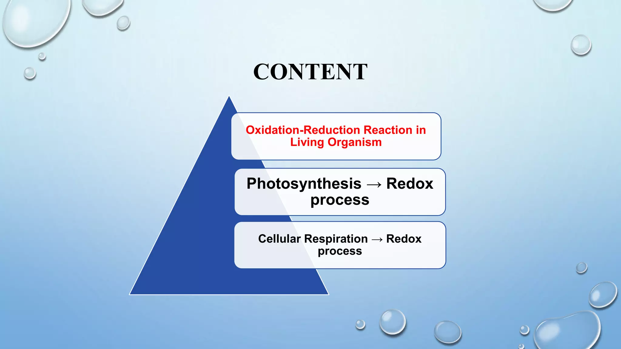 oxidation reduction reaction in living organisms | PPTX