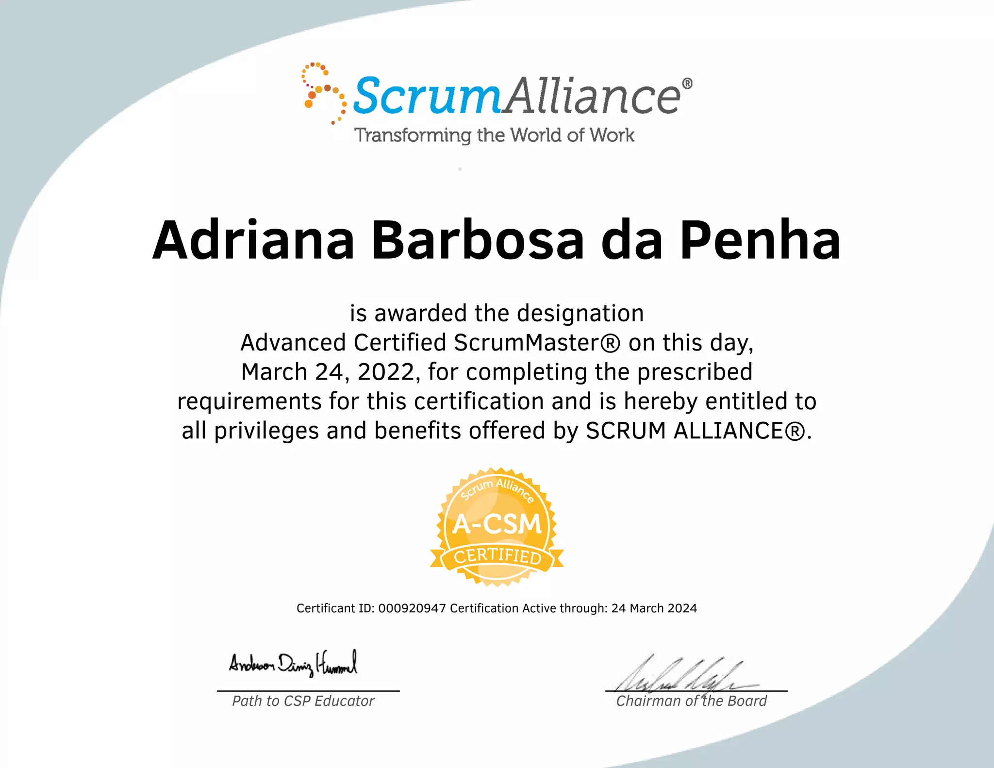 Advanced Certified ScrumMaster® (A-CSM) | PDF