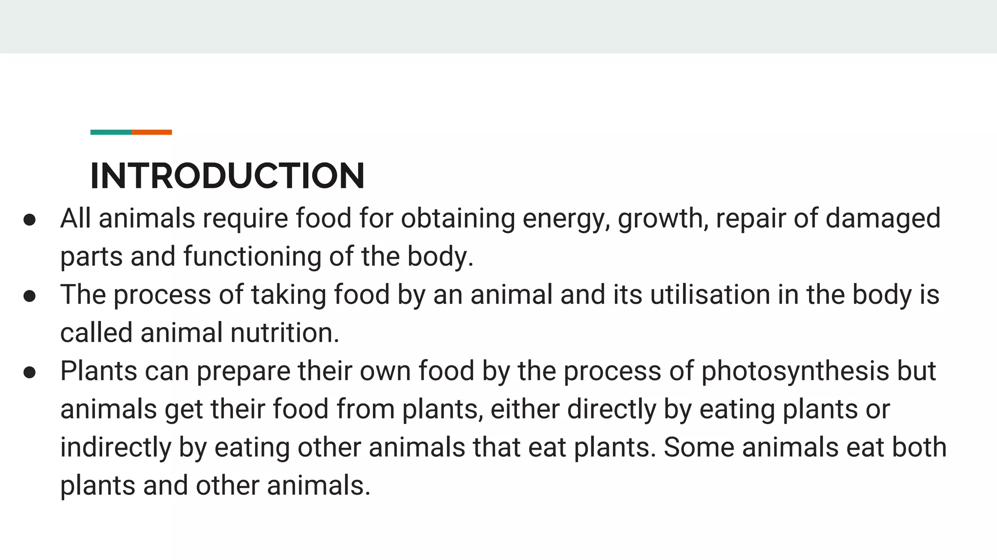 Nutrition in animals | PPTX