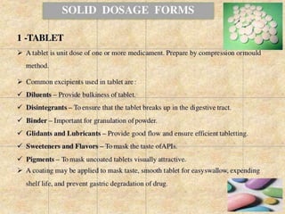 pharmaceutics introduction to dosage form | PPT
