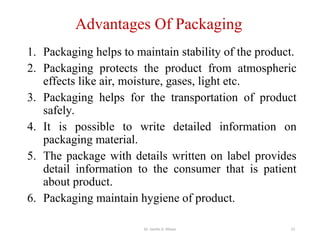 PACKAGING OF PHARMACEUTICALS.ppt d. phar | PPT