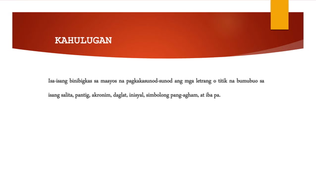 ANG PALABAYBAYANG FILIPINO: PAPANTIG AT PATITIK | PPTX