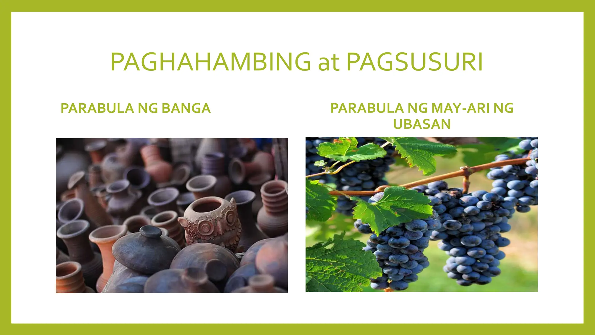 PARABULA ang talinhaga ng may-ari ng ubasan | PPTX
