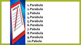 PARABULA ang talinhaga ng may-ari ng ubasan | PPTX