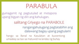 PARABULA ang talinhaga ng may-ari ng ubasan | PPTX