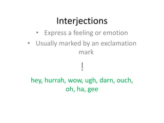 Parts of Speech - English Grammar | PPTX