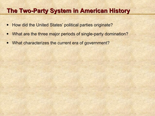 2 party system | PPT