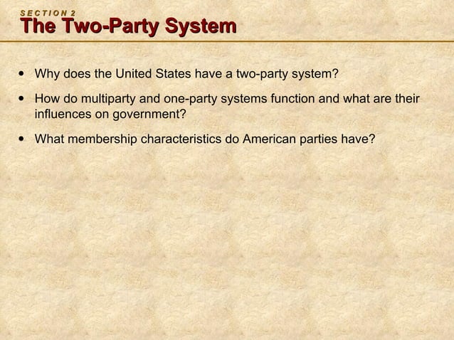 2 party system | PPT