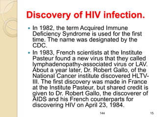 HIV ITS PREVENTION AND CONTROL | PPTX