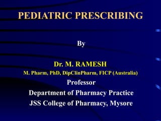 Pediatric Prescribing guidelines pptxxxx | PPT | Parenting Babies and ...