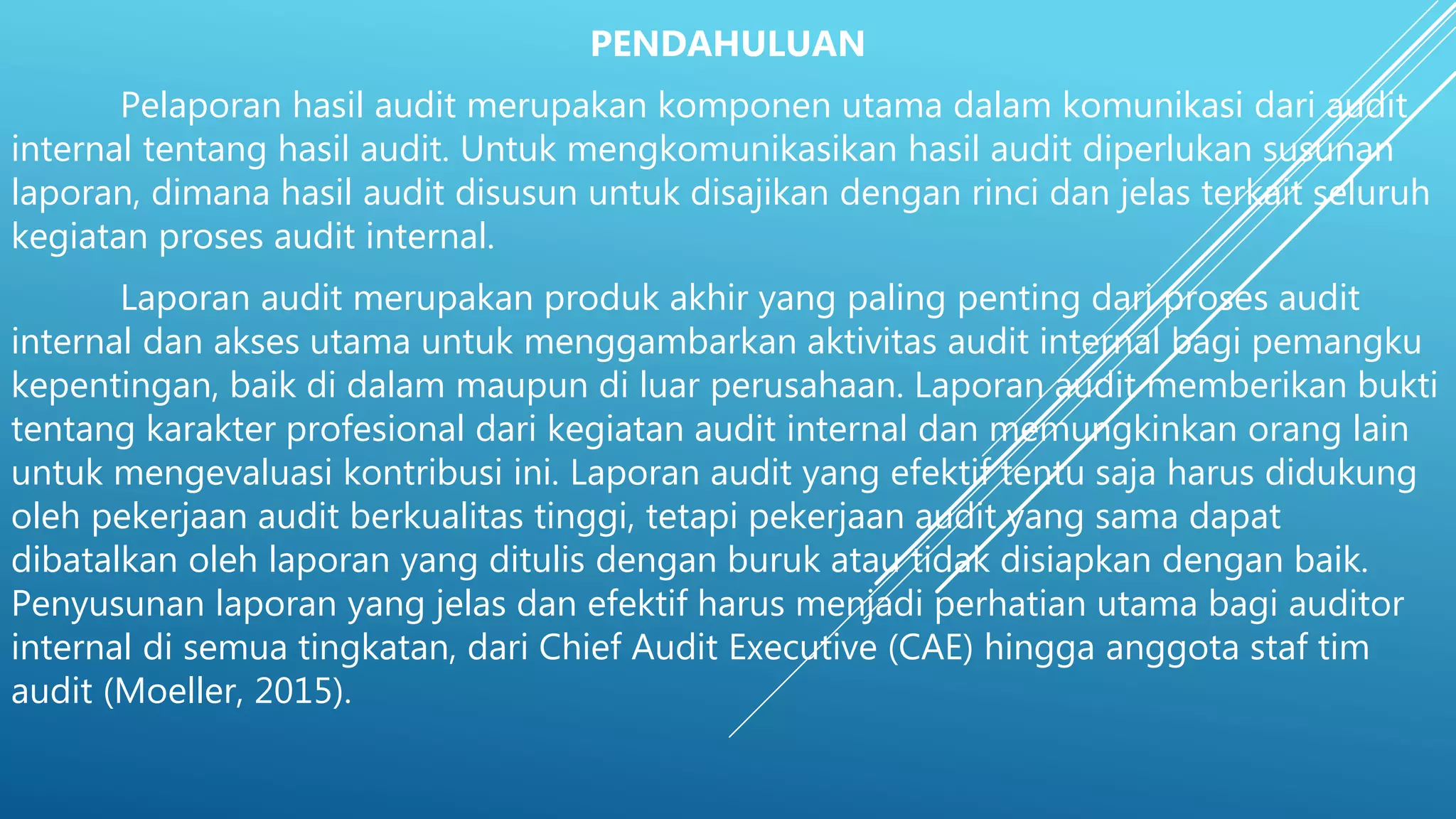 Pelaporan dan Tindak Lanjut Hasil Audit (Kel 4 - Iswandi & Khairul Katsirin).ppt