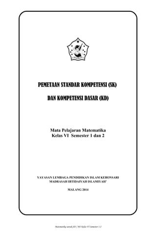 [2] pemetaan sk & kd matematika | PDF