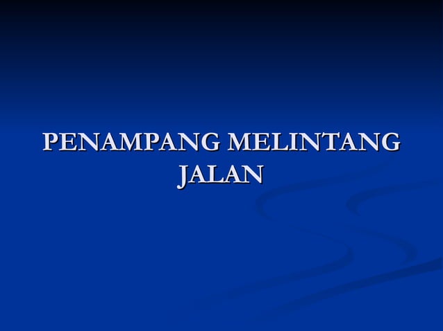 Penampang Melintang Jalan, Lebar Jalan, Lebar Median | PPT