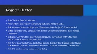 materi pengenalan flutter bahasa indonesia | PPTX