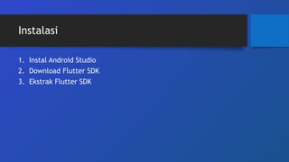 materi pengenalan flutter bahasa indonesia | PPTX