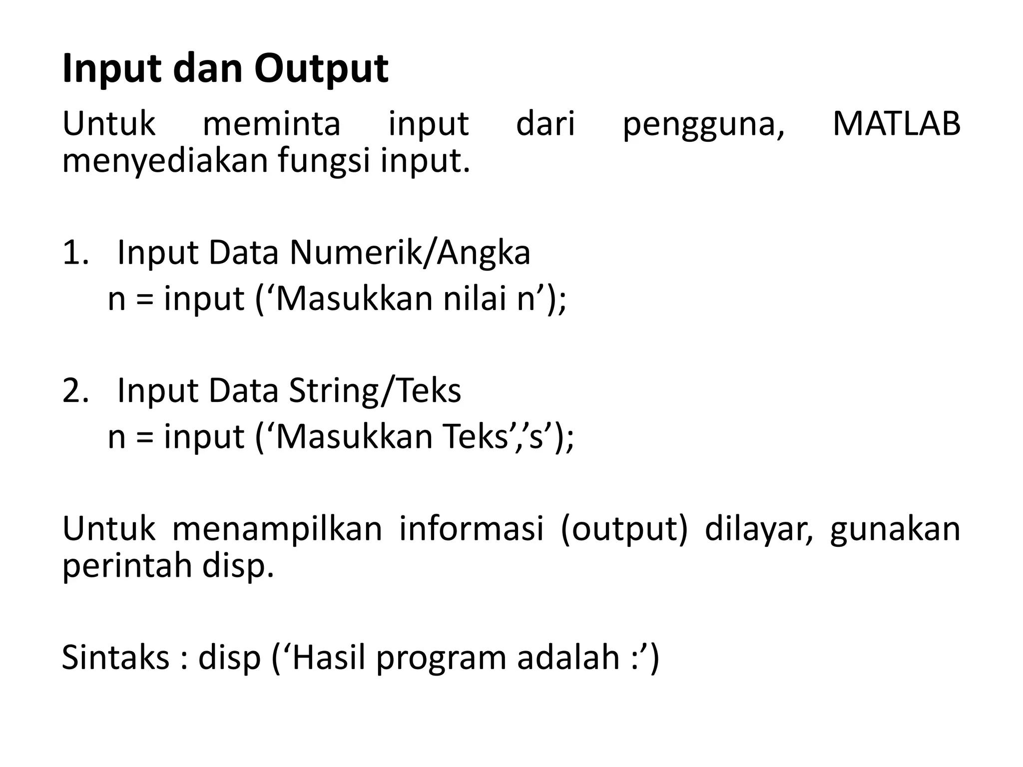 2 pengenalan matlab | PDF