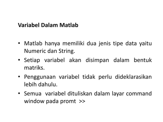 2 pengenalan matlab | PDF