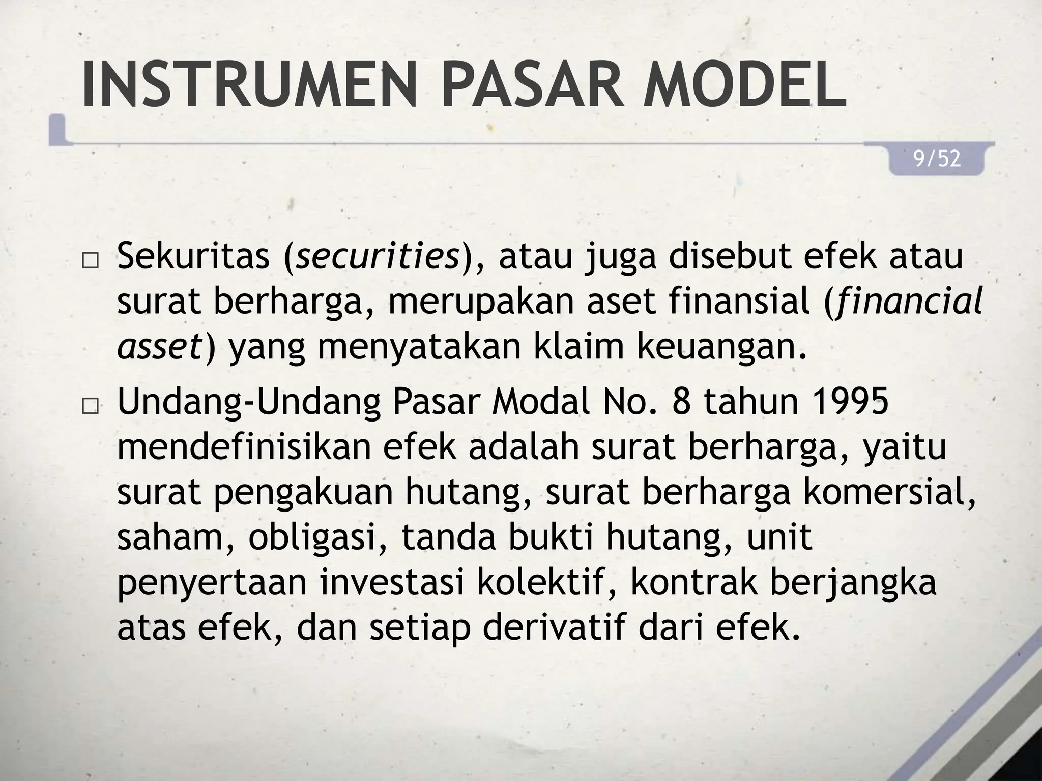 Presentasi Pengertian instrumen pasar modal.ppt