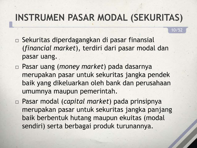 Presentasi Pengertian instrumen pasar modal.ppt