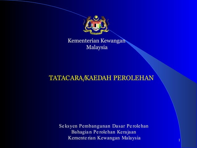 Perolehan kerajaan | PPTX