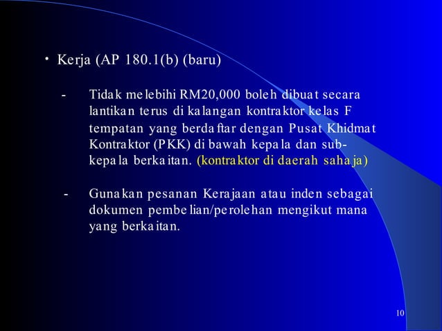 Perolehan kerajaan | PPTX