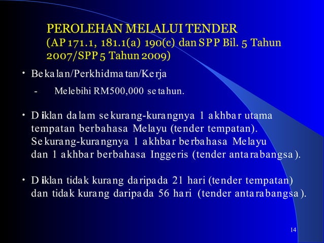 Perolehan kerajaan | PPTX