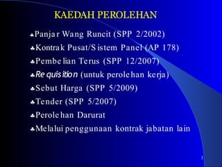 Perolehan kerajaan | PPTX