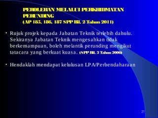 Pengurusan Perolehan Kerajaan Tatacara Kaedah | PPT