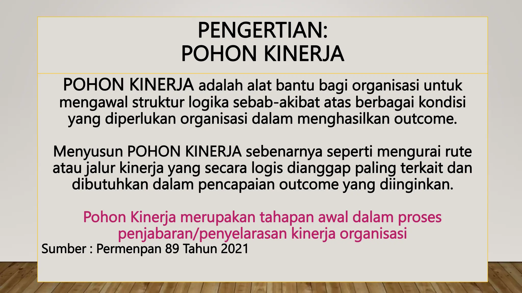 PENYUSUNAN POHON KINERJA ORGANISASI.pptx