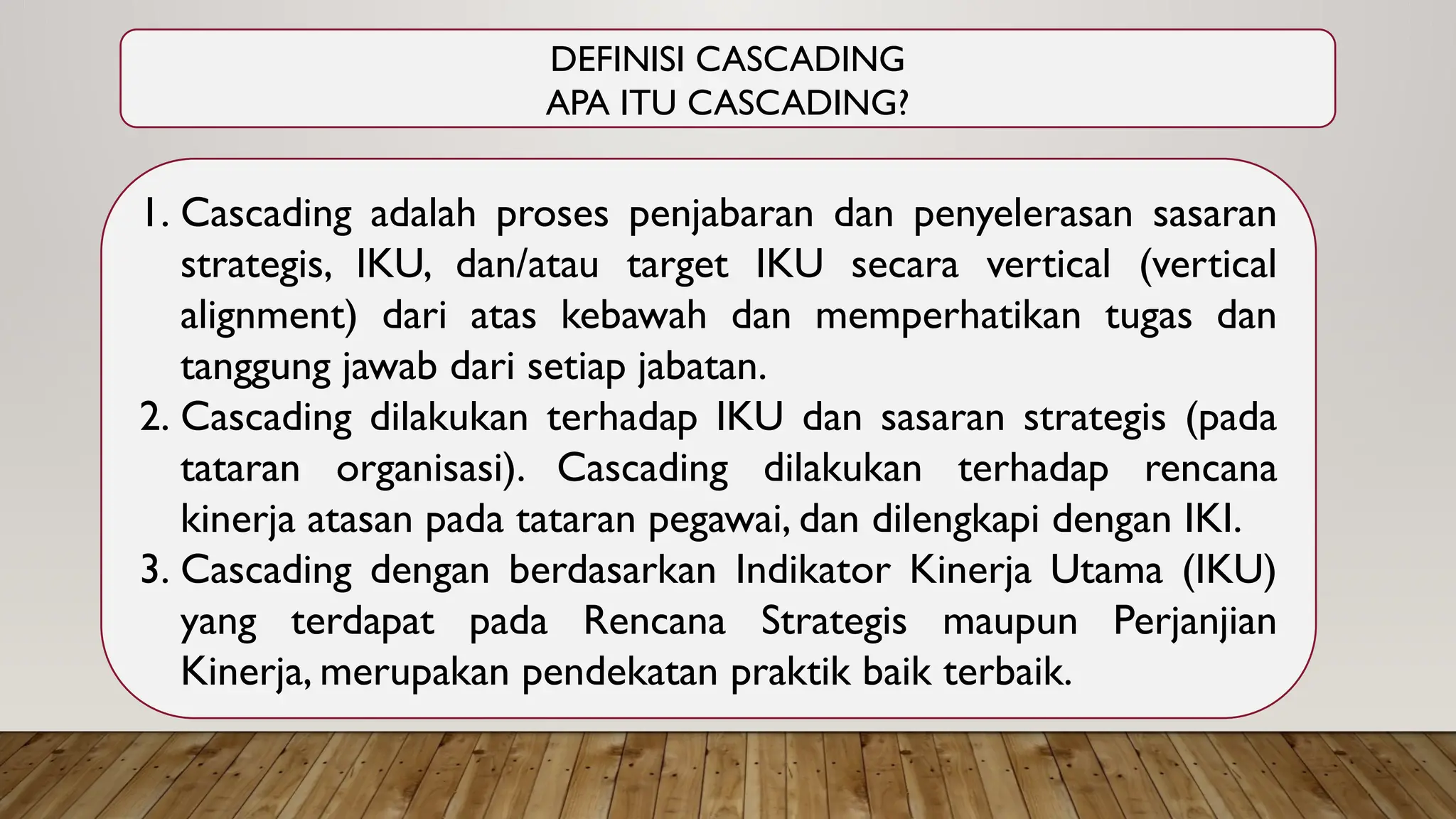 Penyusunan Pohon Kinerja dalam Perencanaan | PPTX