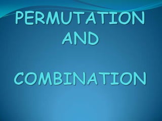 2 permutation @ combination | PPT