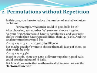 2 permutation @ combination | PPT