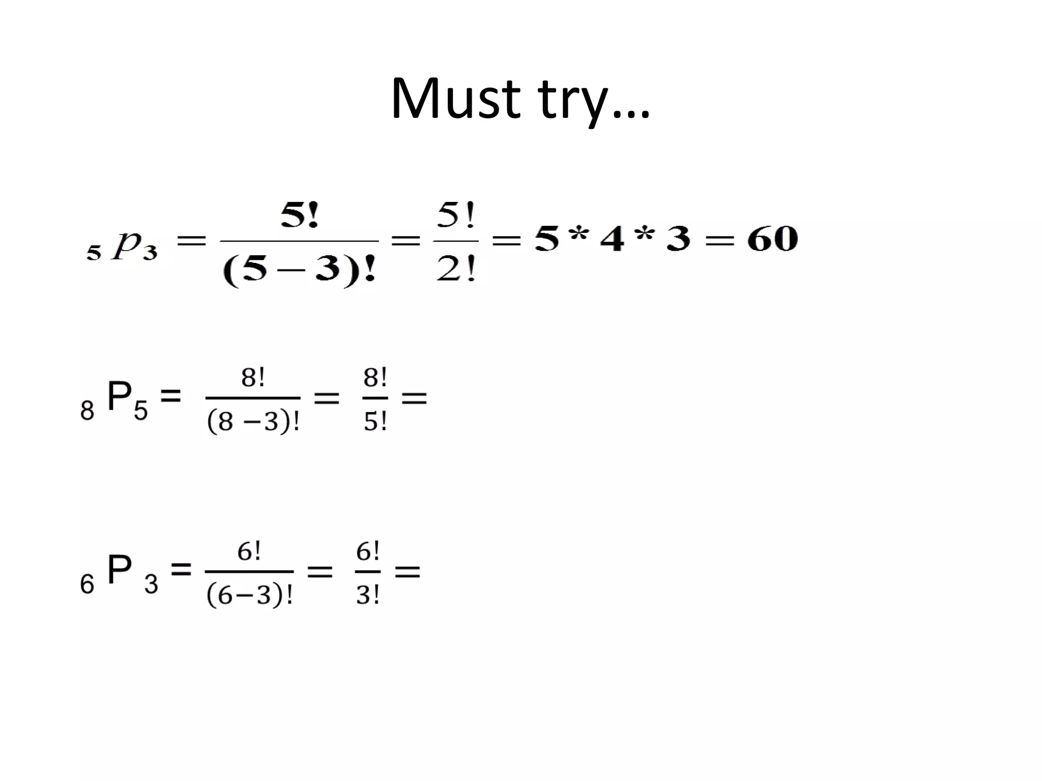 Permutations Power Point Pdf Programming Languages Computing