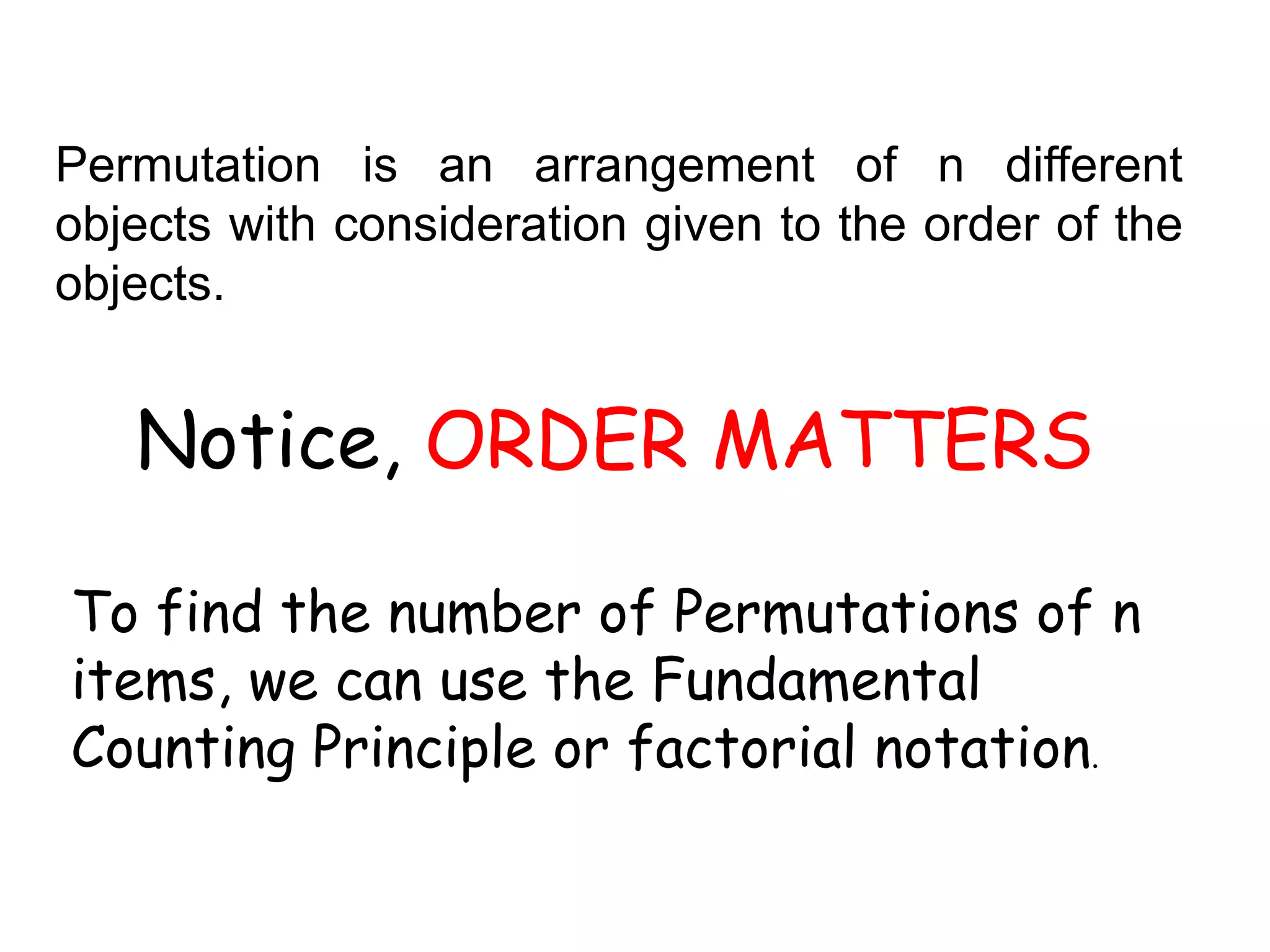 Permutations Power Point Pdf Programming Languages Computing