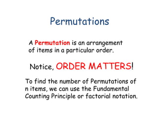 permutations power point | PDF