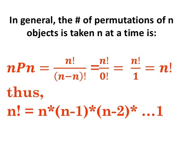 Permutation Formula Permutation Formula