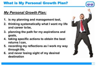 Achieving success with Personal Growth Plan | PPTX