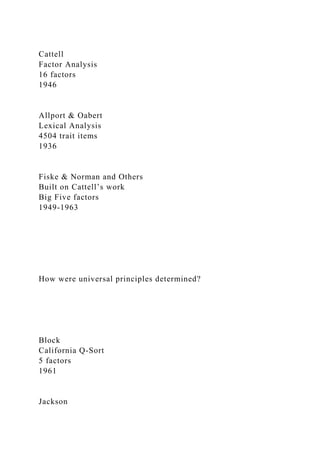 2 Personality TraitsPersonality Psychology Foundations and F.docx